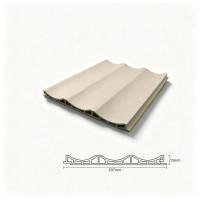 China 3 Arcs 3D Inner PVC Fluted Wall Panels Hollow Wavy Lightweight Cladding Design for Hotel Lobby Decor for sale