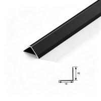 China L Shaped Aluminium Right Angle Trim 15x15mm Edge Profile Strip Wall Panel Installation Molding for sale