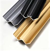 China W Shaped Aluminium Alloy Internal Corner Trim Profile Anti Corrosion Wall Protector Molding Strip for sale