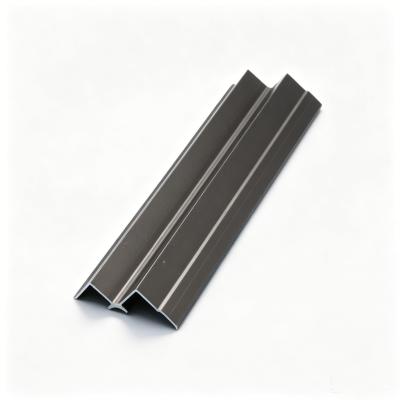 China W Shaped Aluminium Alloy Internal Corner Trim Profile Anti Corrosion Wall Protector Molding Strip for sale