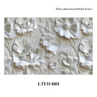 China 3D Relief PVC Feature Wall Panel Customizable Realistic Patterns for sale