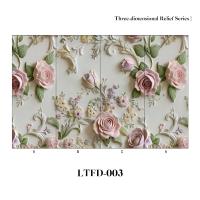 China 3D Relief PVC Feature Wall Panel Customizable Realistic Patterns for sale