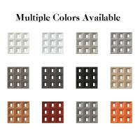 China Hollow PU Decorative Wall Panel Faux Nine Blocks Rectangular Holes Weatherproof For Renovation for sale