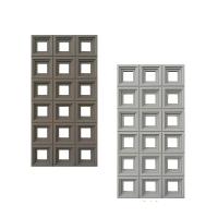 China Square Holes Polyurethane Faux Stone Decorative Molding Cornice Component Easy Installation DIY for sale