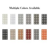 China Square Holes Polyurethane Faux Stone Decorative Molding Cornice Component Easy Installation DIY for sale