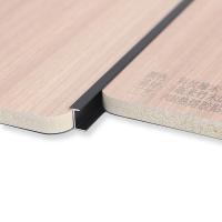 China Waterproof Wood Veneer PVC Wall Panels Bamboo Fiber Slab Home Shop School Board for sale