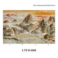 China Decorative 3D Relief PVC Wall Panel Waterproof Custom Patterns Living Room for sale