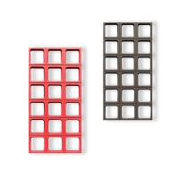 China Rectangle Grid 3D Polyurethane Faux Stone Wall Panel Foam Board Easy Install For Corridor for sale