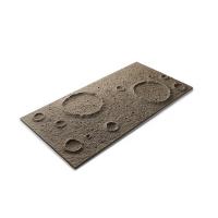 China Lightweight 3D Artificial Moonscape Faux Stone PU Wall Panel Lunar Surface For Backgrounds for sale