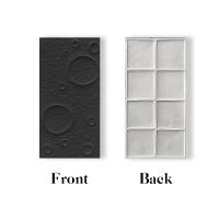 China Lightweight 3D Artificial Moonscape Faux Stone PU Wall Panel Lunar Surface For Backgrounds for sale