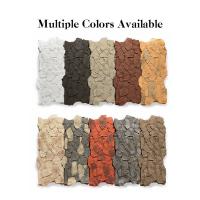 China Artificial PU Stone Rubble Effect Wall Panel Weatherproof Faux Stone Veneer For Exterior Wall for sale