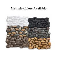 China 3D Realistic PU Stone Pebble Wall Panel Waterproof Faux Cladding Texture For House Villa for sale