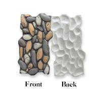 China 3D Realistic PU Stone Pebble Wall Panel Waterproof Faux Cladding Texture For House Villa for sale
