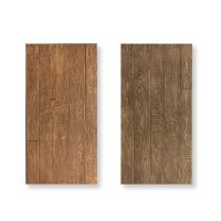 China Eco Friendly PU Stone Weathered Wood Grain Wall Panel Timber Slab For Campsite Cabin for sale
