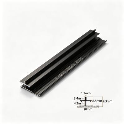 China Durable Aluminium Alloy Fine Line Decorative Metal Trims Anti Mildew Wall Panel Molding Strip for sale