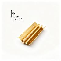 China Aluminium Alloy Decorative Metal Trims Lighting Internal Corner Wall Panel Flame Retardant Edge Strip for sale