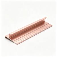 China Recyclable Eco Friendly Aluminium Decorative Trim External Corner Office Wall Profile Strip Edge Molding for sale