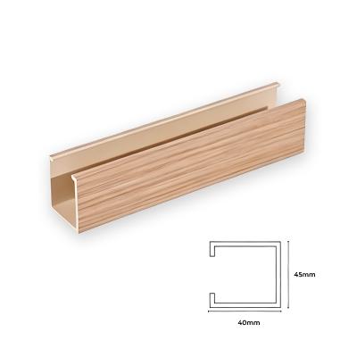China Durable Wood Plastic Composite Wall Panel Ceiling Tube WPC Slat Waterproof Lightweight for sale