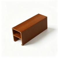 China Waterproof WPC Wall Panel Suspended Ceiling Tube 50*60mm Home Batten Decoration for sale