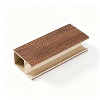 China B1 Flame-Retardant WPC Cladding Panels Ceiling 50*90mm Weather-Resistant UV-Protected Timber Tube for sale