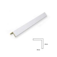 China 25x25mm Decorative PVC Fluted Corner Trim Panels Bamboo Wood Fiber Eco Friendly Wall Protection for Interior Corners for sale
