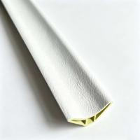 China 30x17mm Formaldehyde Free PVC Fluted Internal Corner Trim Bamboo Wood Fiber Versatile Wall Protection Design for sale
