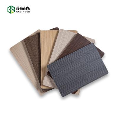 China Waterproof Carbon Crystal PVC Wall Panels 1220x2440mm Wood Veneer for Commercial Use for sale
