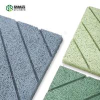 China Wood Fiber Acoustic Board Sound Absorbing Panels Soundproofing Multiple Colors for Cinema for sale