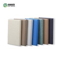 China Fiberglass Acoustic Wall Panels 600x600mm Fabric-Wrapped Soundproof for Cinema Office for sale
