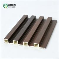 China Hollow PVC Fluted Wall Panel 150*17mm 3D Slat Cladding Easy Installation for Home Theater for sale