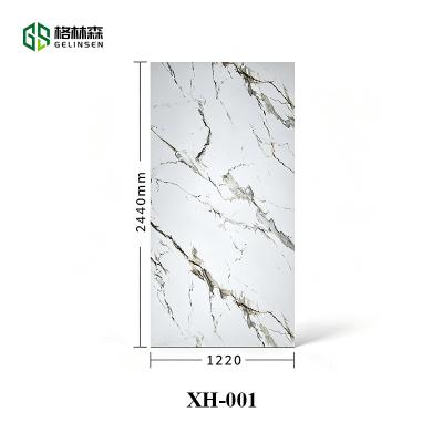 China Decorative UV Marble Sheet 1220*2440mm*2mm Eco-Friendly UV-Coated Surface for Retail Displays for sale