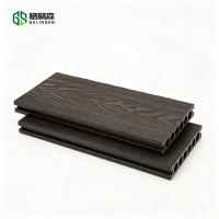 China WPC Decking 140×25mm UV-Resistant 3D Embossed Outdoor Flooring Non-Fading for Poolside for sale