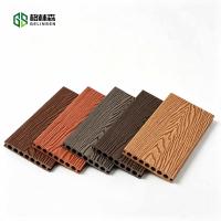 China WPC Decking 140×25mm UV-Resistant 3D Embossed Outdoor Flooring Non-Fading for Poolside for sale