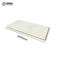 China 600mm Hollow Bamboo Wood Fiber PVC Decorative Wall Ceiling Panel for Villa Bedroom for sale