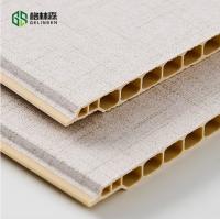 China 400mm Bamboo Wood Fiber PVC Wall Panel Tongue & Groove Easy Installation for Hotel Office for sale