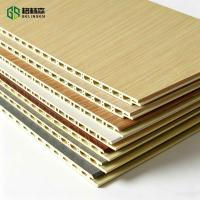 China 400mm Bamboo Wood Fiber PVC Wall Panel Class B Fire-retardant for Schools Hospital for sale