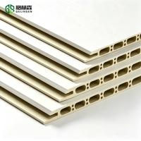 China 400mm Bamboo Wood Fiber PVC Wall Panel Class B Fire-retardant for Schools Hospital for sale