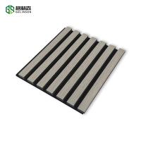 China Soundproof Wooden Slat Acoustic Panels MDF Polyester Fiber Construction for Conference Rooms for sale