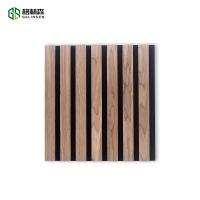 China Wooden Slat Acoustic Panels 2400*600*21mm Soundproof Cladding for Home Theaters for sale
