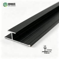 China I-Shape Metal Trims 5mm Decorative Aluminum Wall Panel Edge Strips for Seam Concealment for sale