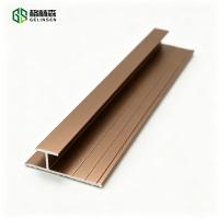 China I-Shape Metal Trims 5mm Decorative Aluminum Wall Panel Edge Strips for Seam Concealment for sale