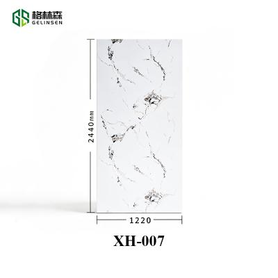 China Gilded UV Marble Sheet PVC Substrate Decorative Wall Panel Simulated Stone Texture for Shops for sale