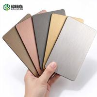 China PVC Wall Panel SGS Certified Metallic Finish Interior Cladding for Commercial Spaces for sale