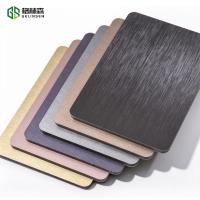 China Impact-Resistant PVC Wall Panel Metal Finish Cladding for High-Traffic Commercial Spaces for sale