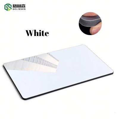 China Waterproof PVC Wall Panel 1220×2440mm Mirror Effect for Office Fast Renovation Projects for sale