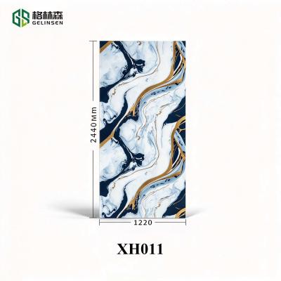 China UV Marble Sheet 3D Marble Effect Accent Wall Panel for Living Room Wall Decoration for sale