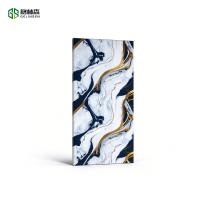 China UV Marble Sheet 3D Marble Effect Accent Wall Panel for Living Room Wall Decoration for sale