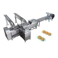 China Automatic Chocolate Cream Biscuit Sandwich Machine With Pile Packaging System for sale