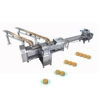 China Automatic Cream Or Jam Sandwich Biscuit Making Machine With Pile Packing Machine for sale