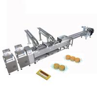 China Two Flavors Biscuit Sandwiching Machine Two Lane Biscuit Manufacturing Machine 6.5kw With Pile Packing Machine for sale